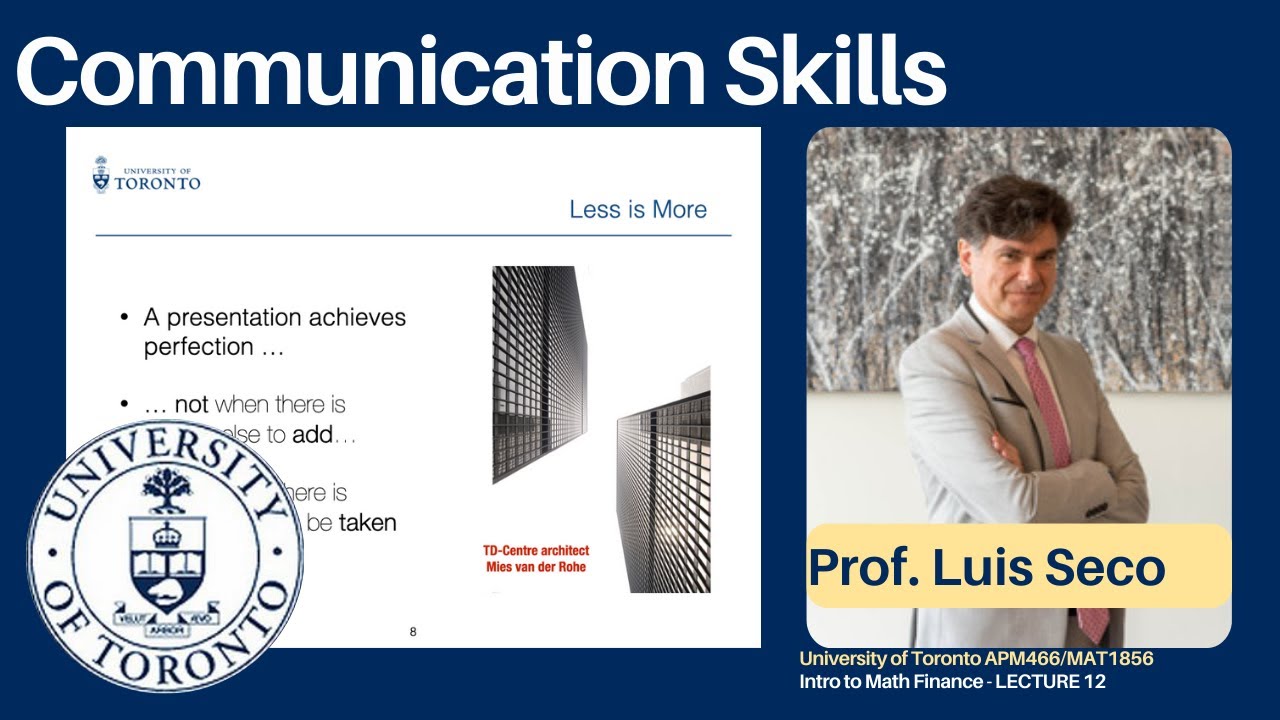 Communication Skills Lecture 12 Apm466 Mat1856 Youtube