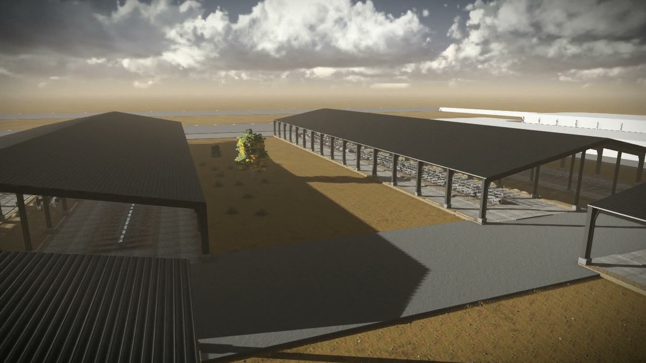Dairy farm design animation - YouTube