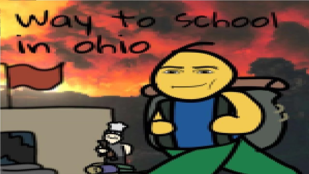 [MINIGUN] Walk To School In Ohio - Roblox Gameplay - YouTube