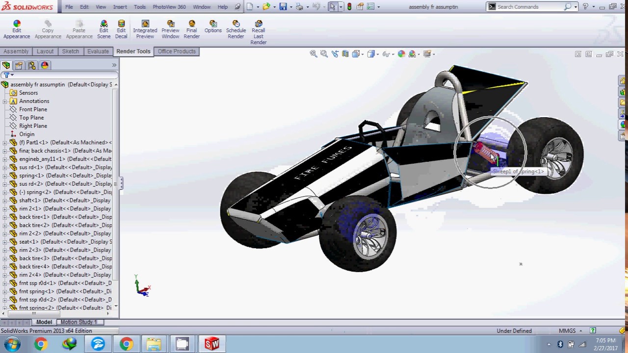 Gokart SolidWorks Modern Design - YouTube