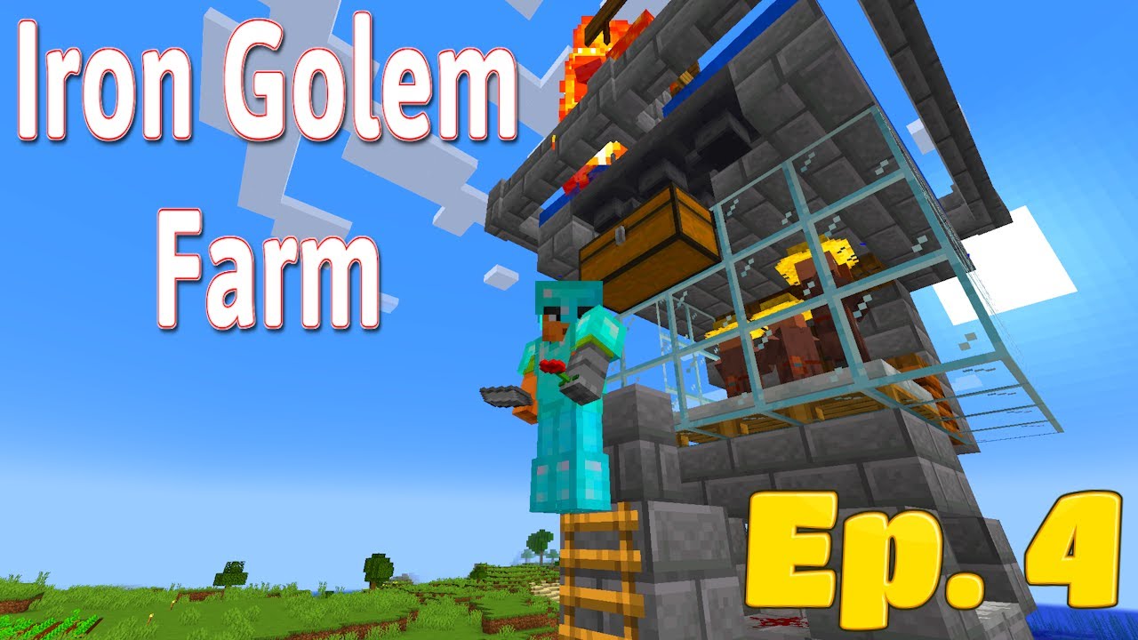 The Best Iron Golem Farm I've Ever Built In Minecraft!!! - YouTube