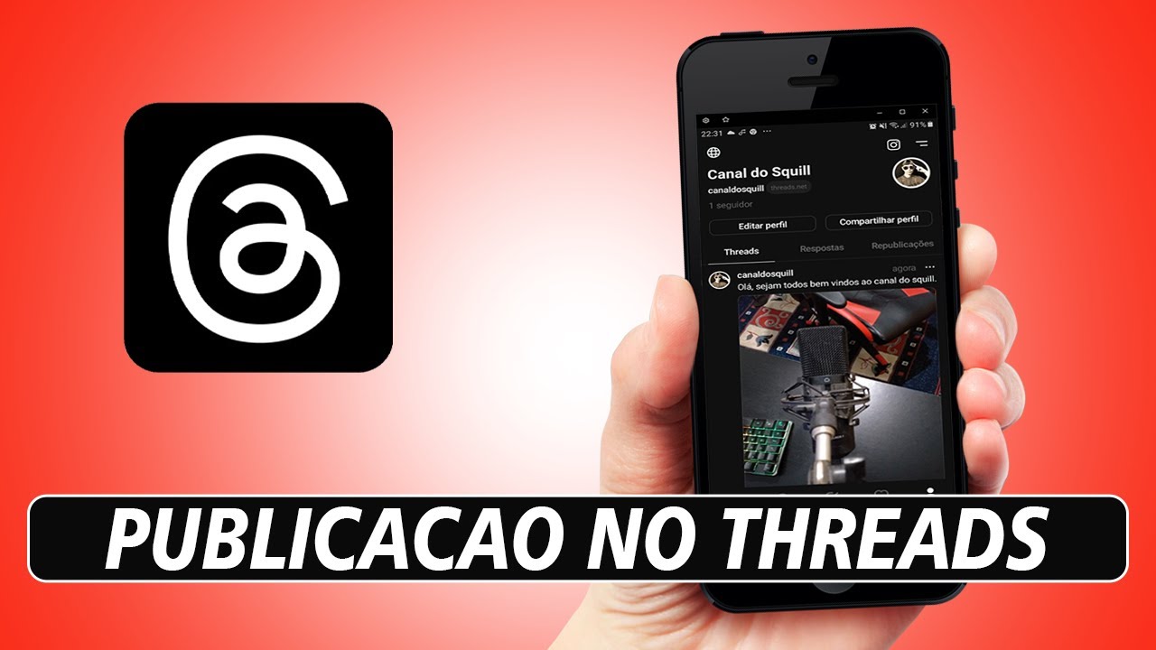 Como FAZER uma POSTAGEM (Publicação) no Threads - YouTube