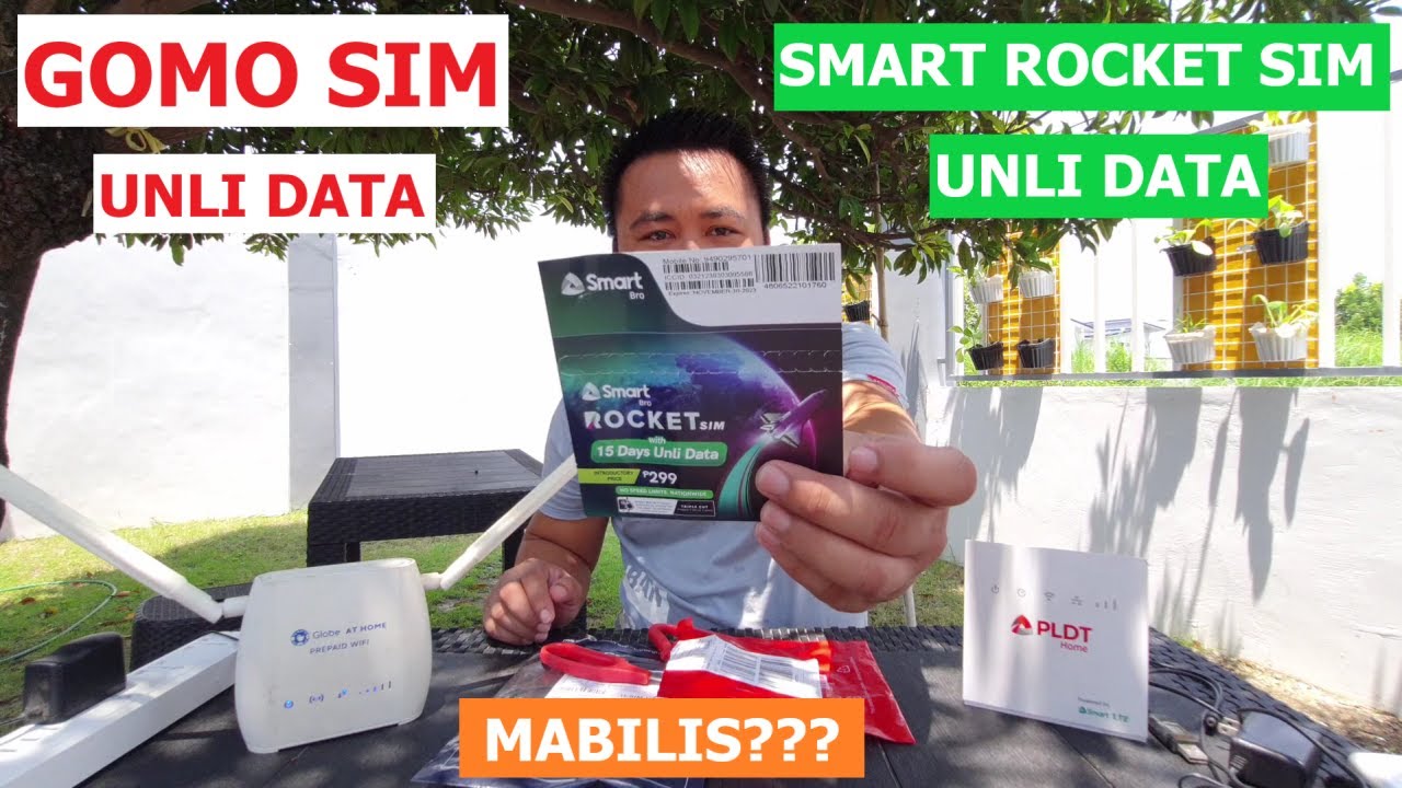 SINO MABILIS? GOMO SIM AND SMART ROCKET SIM UNLI DATA PREPAID WIFI ...