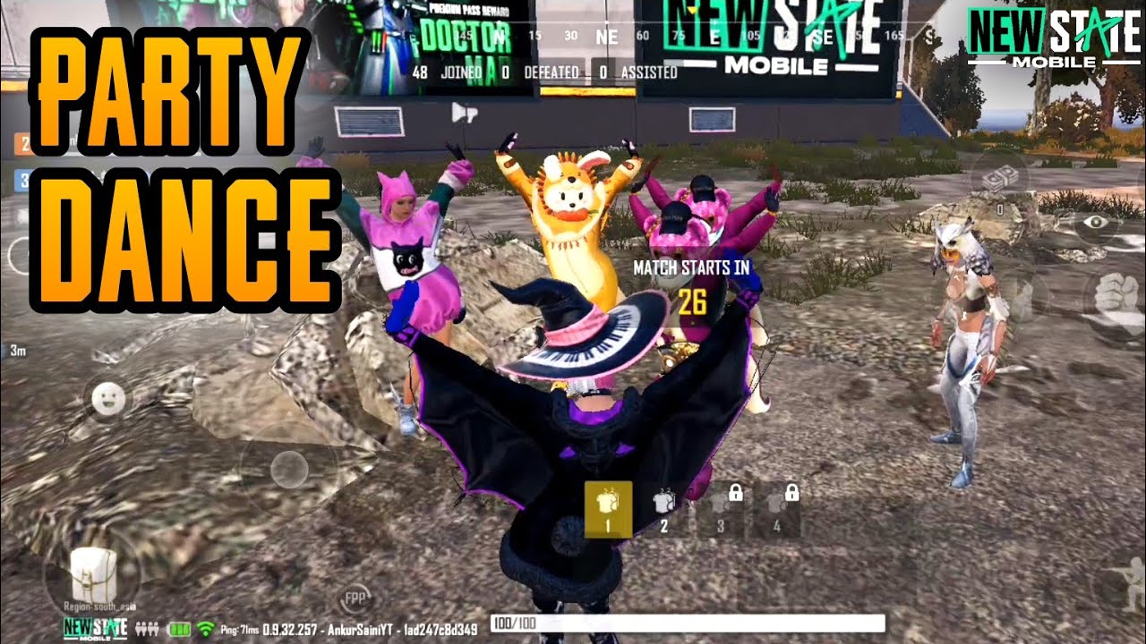 THE DANCE PARTY IN ERANGLE SPAWN ISLAND 😂 | NEW STATE MOBILE | Ankur ...