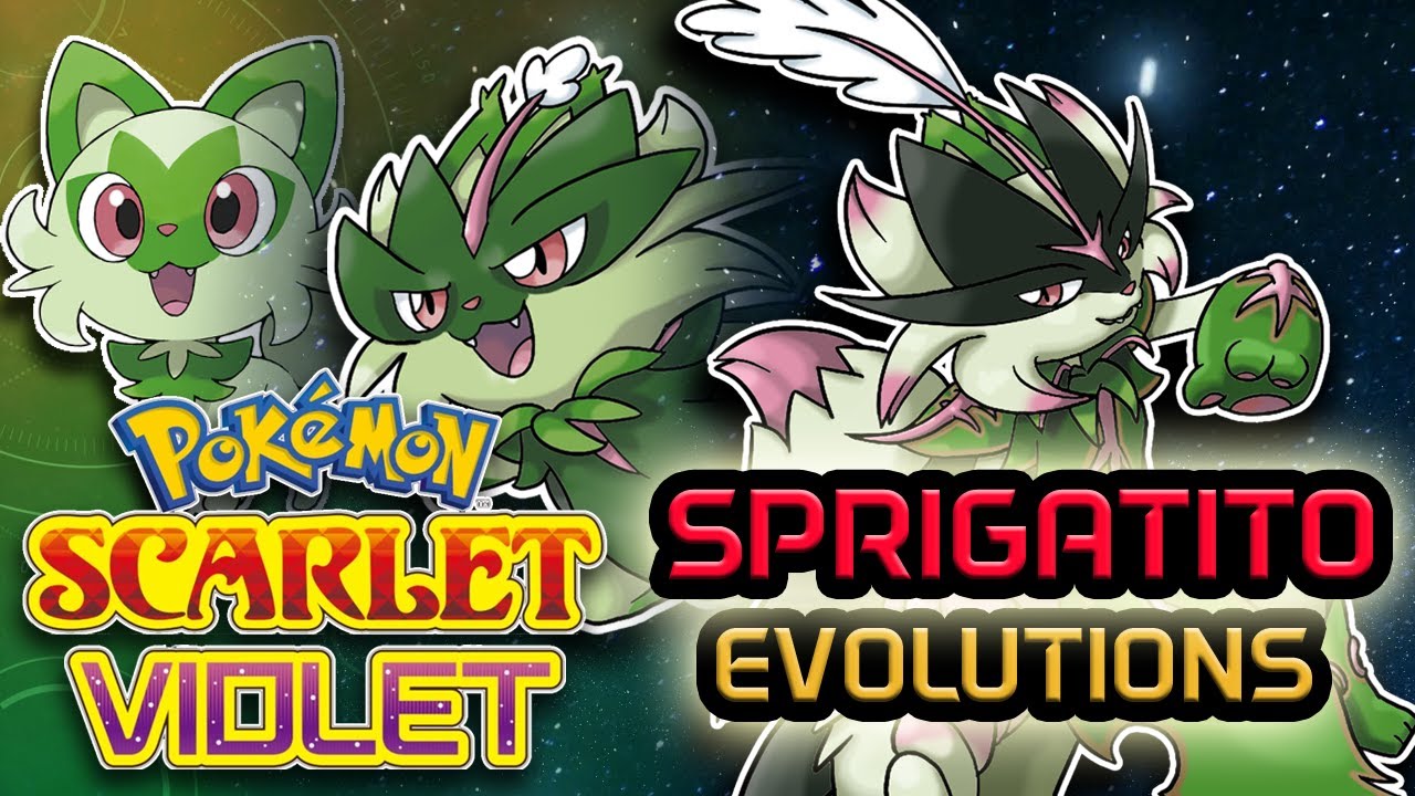 SPRIGATITO EVOLUTIONS | #pokemon #sprigatito #pokemonviolet # ...