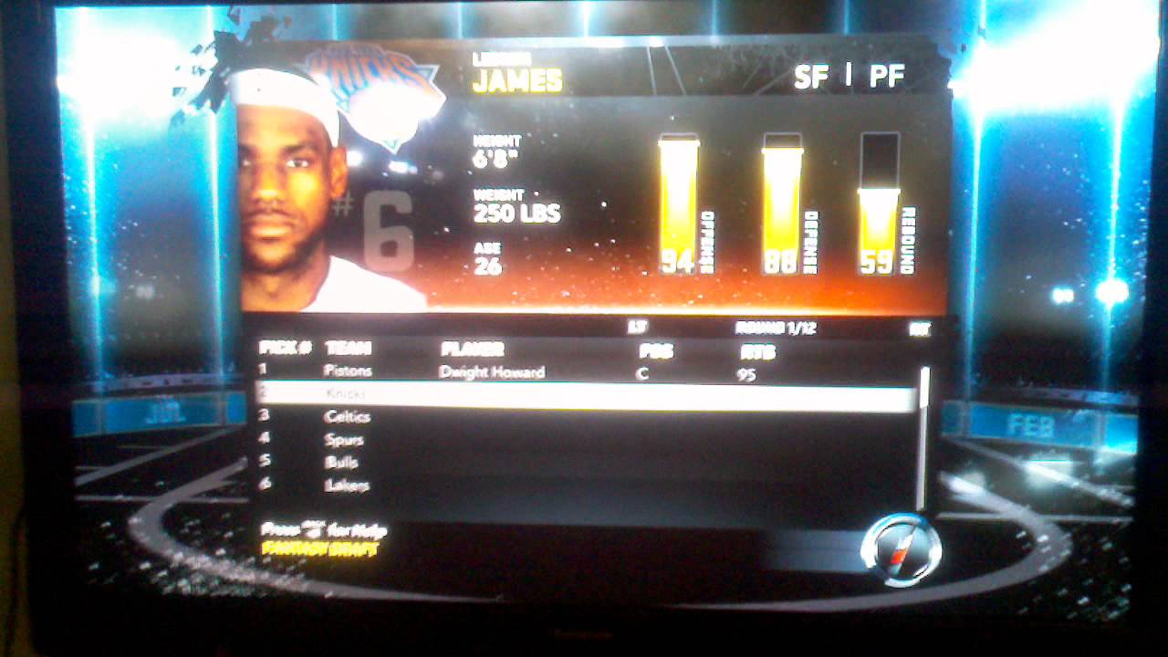 NBA 2k12: Fantasy Draft "The Association" - YouTube