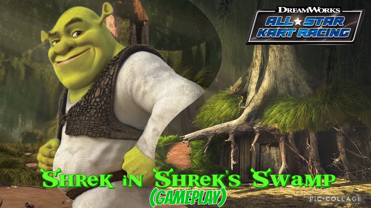DreamWorks All-Star Kart Racing: Shrek in Shrek’s Swamp (Gameplay ...