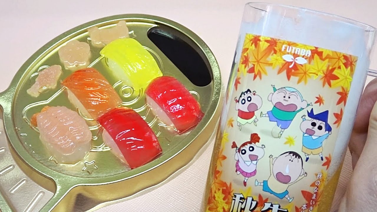 Diy candy kit Heart Shin Chan Namaiki Sushi Beer DIY Set Popin Cookin ...