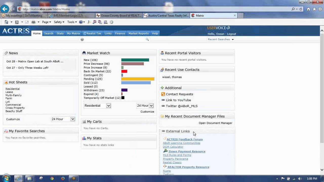 JSMLS Preview Matrix Home Screens - YouTube
