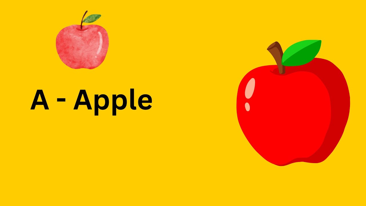 a for apple | A for Apple - Learn ABC Phonics Song & Nursery Rhymes # ...