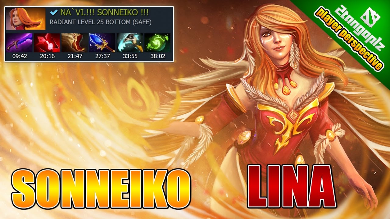 DOTA 2 「Player Perspective」! SoNNeikO ! Lina [FULLGAME] - YouTube