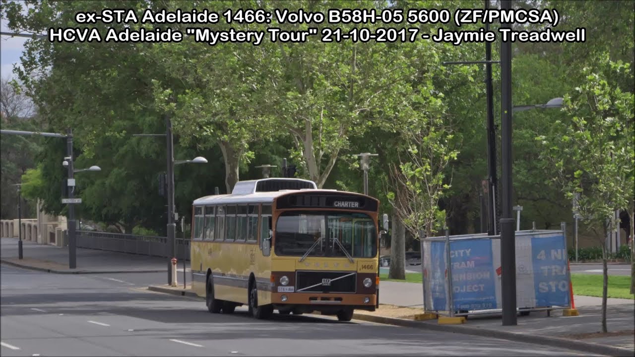 Preserved: ex-STA Adelaide 1466: Volvo B58H-05 5600 (ZF/PMCSA) - YouTube