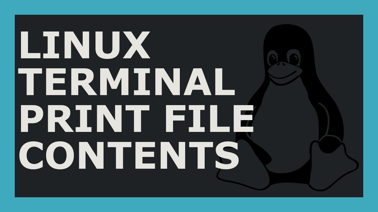 How To Print File Contents Using Linux Command Line - YouTube how-to-print-file-contents-using-linux-command-line-youtube