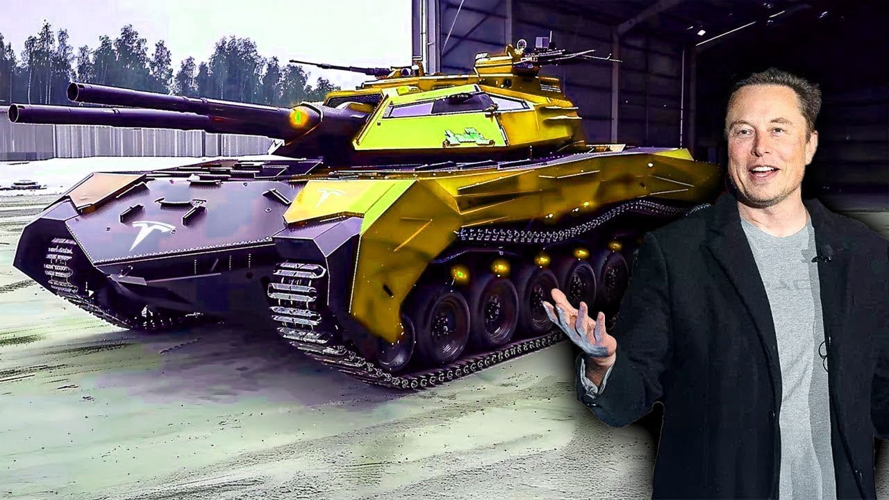 Elon Musk Unveils Tesla Tank That SHOCKED The World! - YouTube