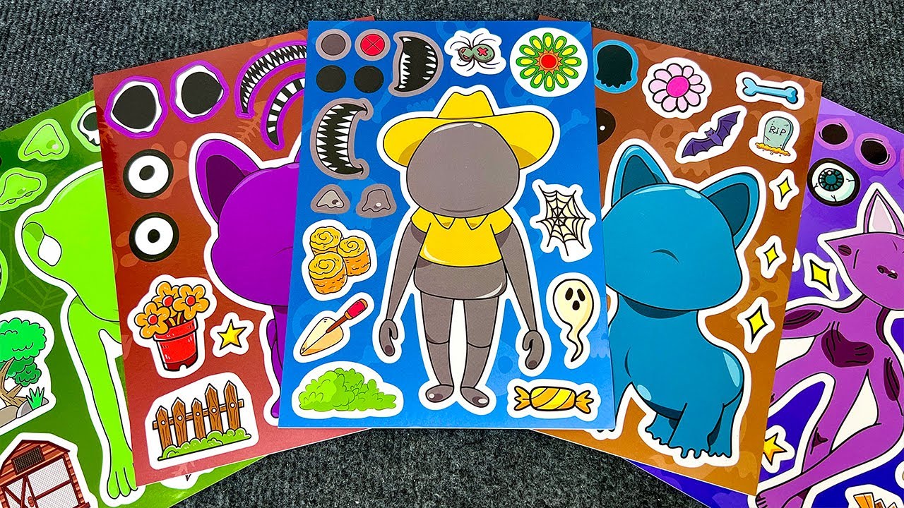 [🐾ToyASMR🐾] Zoonomaly 2 FastToon Sticker Book 🌲 Zookeeper,Monster ...