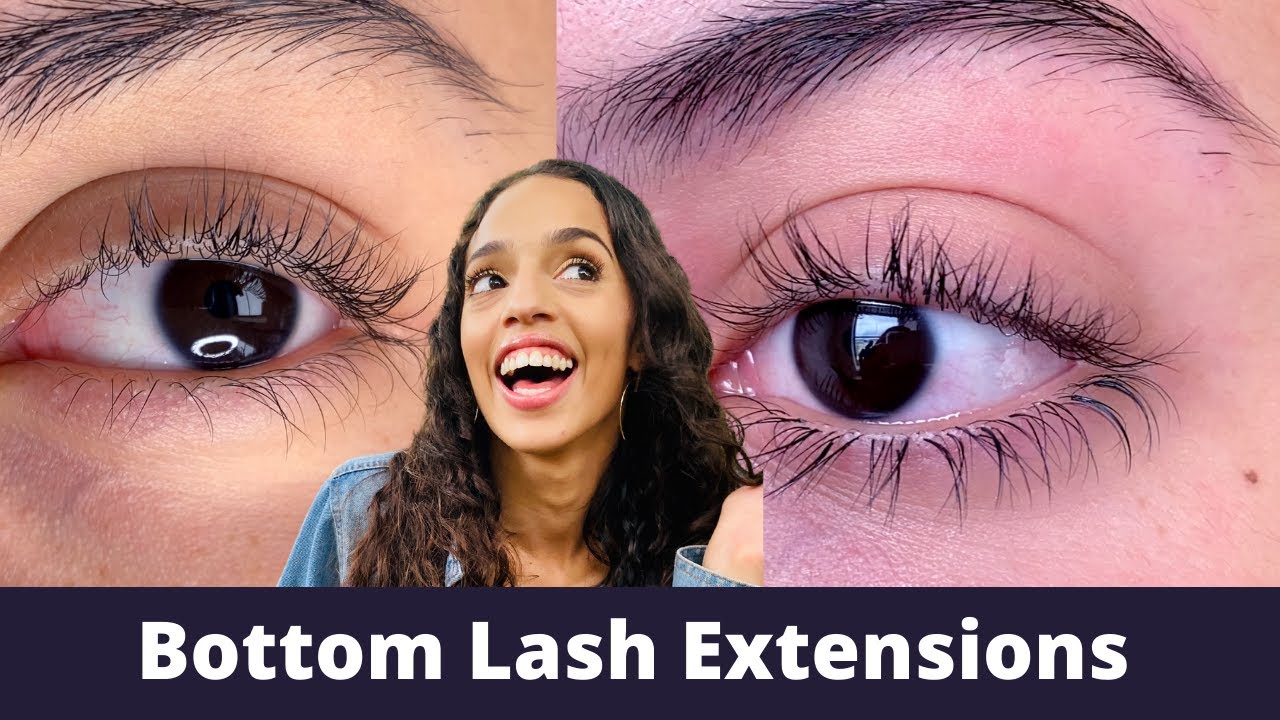 How to Apply Eyelash Extensions (Bottom Extensions) - YouTube