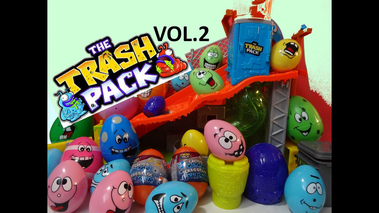 The TRASH PACK Episode 2 MANY Surprise EGGS Surprise Edition Unboxing ...