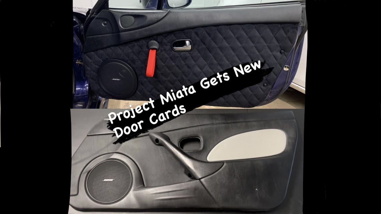 NB Miata Custom Door Cards - YouTube