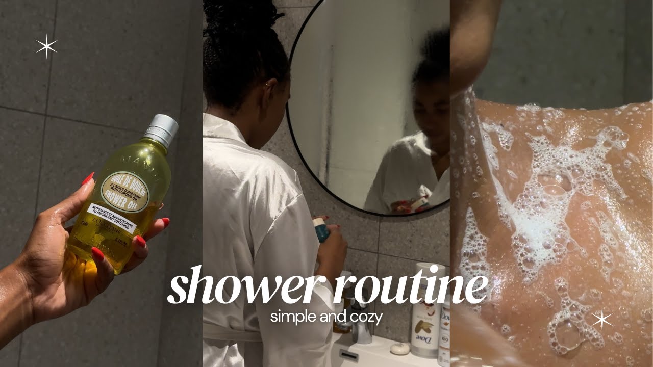 COZY SHOWER ROUTINE | simple and fit for a rainy day🌧️ - YouTube
