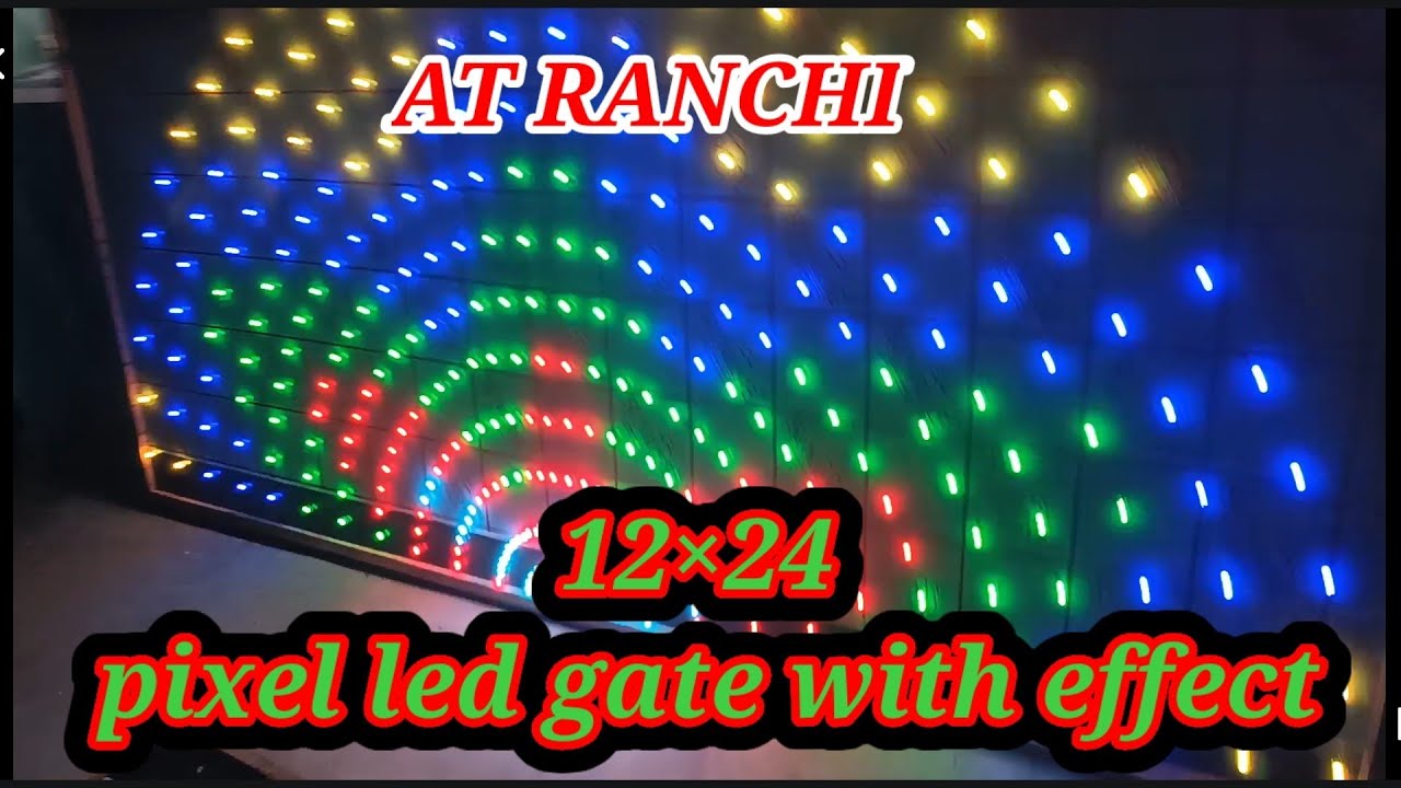 12/24 pixel led gate light || pixel led gate || pixel led gate light ...