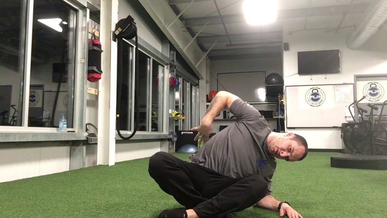 Seated Side Leaning Stretch - YouTube