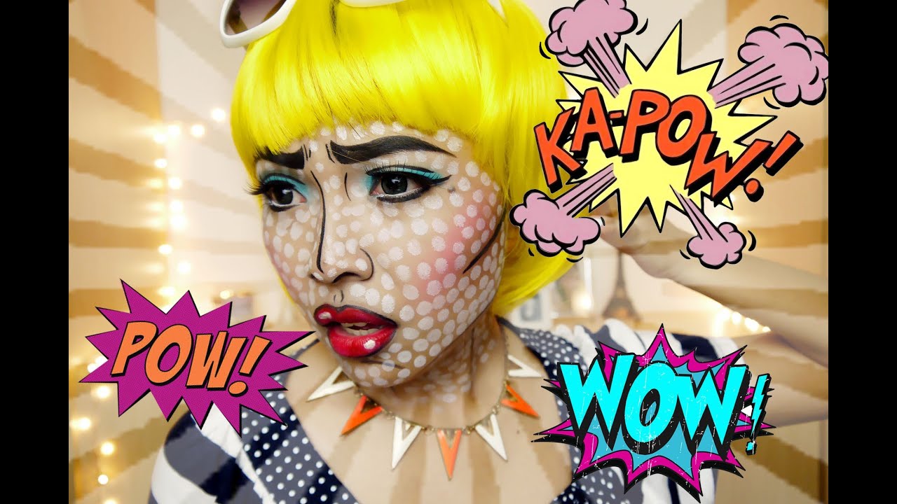 POP ART/Comics Make Up (Halloween 2013) - YouTube