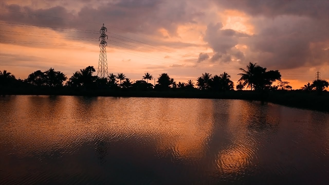 Free Background Sunset Footage Royalty Free Drone Shots sunset ...