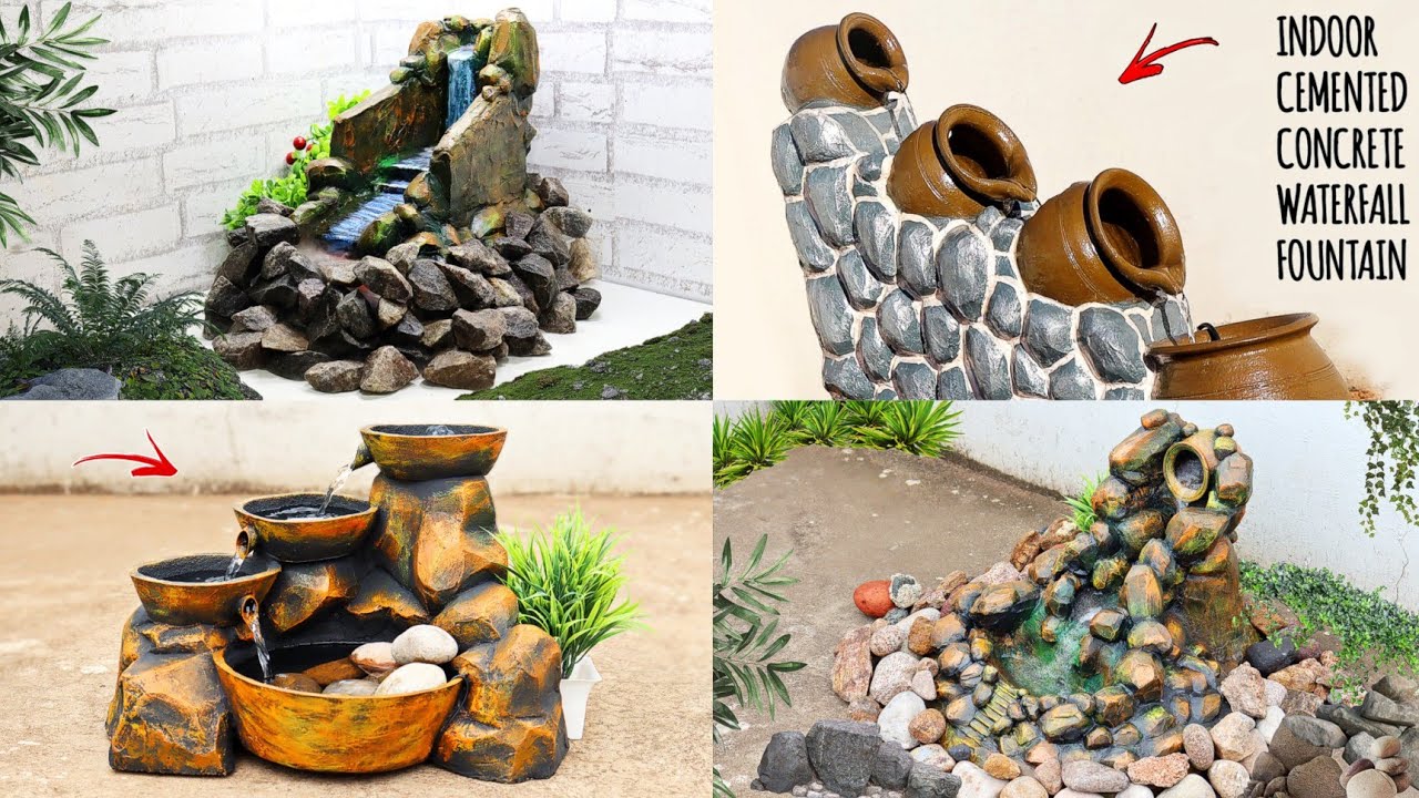 Top 4 Artificial Stone Model Garden Waterfall Fountain | Best 4 ...