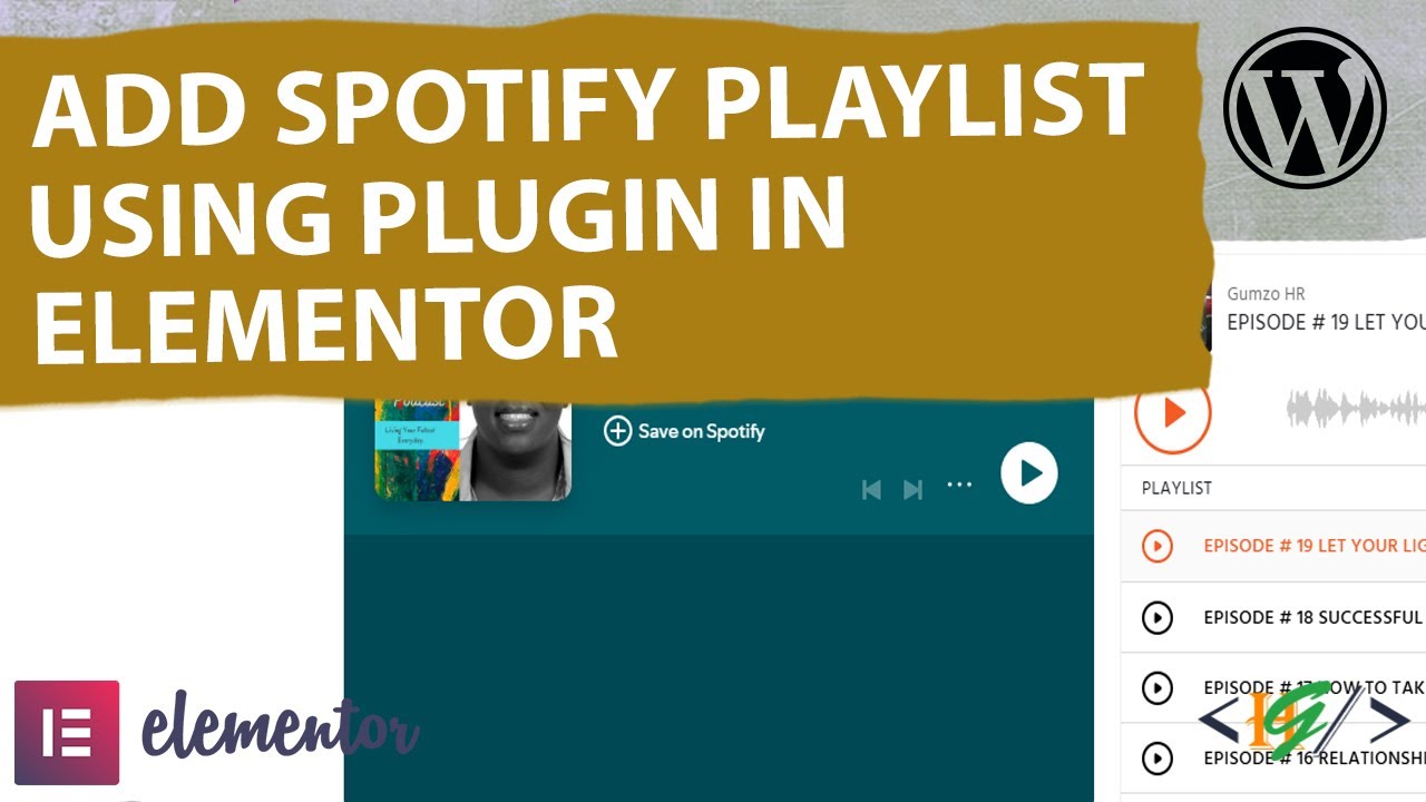 How to Add Spotify Playlist in Elementor WordPress - YouTube