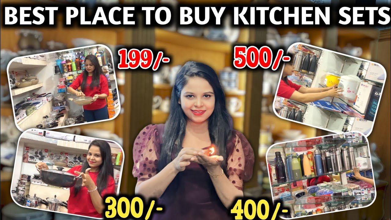 BEST PLACE TO BUY KITCHEN SETS 😍 STARTS FROM 199 | Guwahati Wholesale ...
