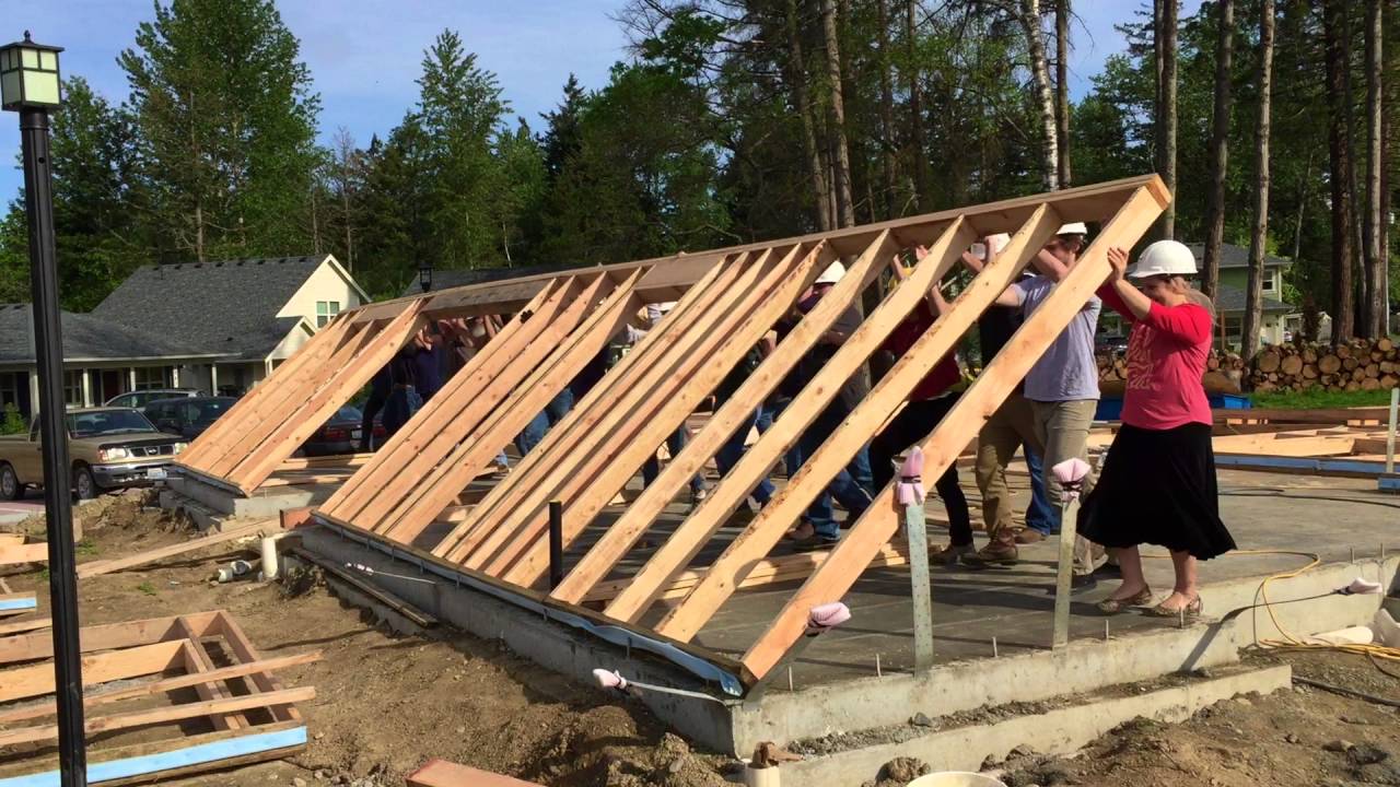 Common House Wall Raising - YouTube