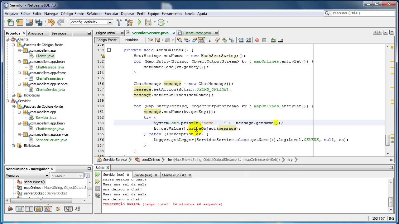 Chat Socket Swing - 09 - YouTube