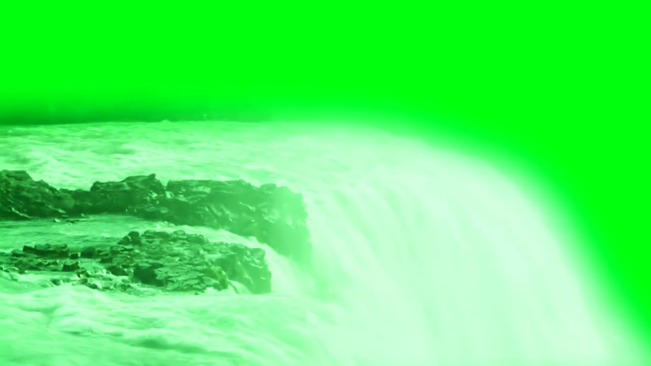Waterfall __ Green Screen - YouTube