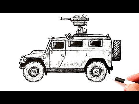 How to draw a Military Vehicle