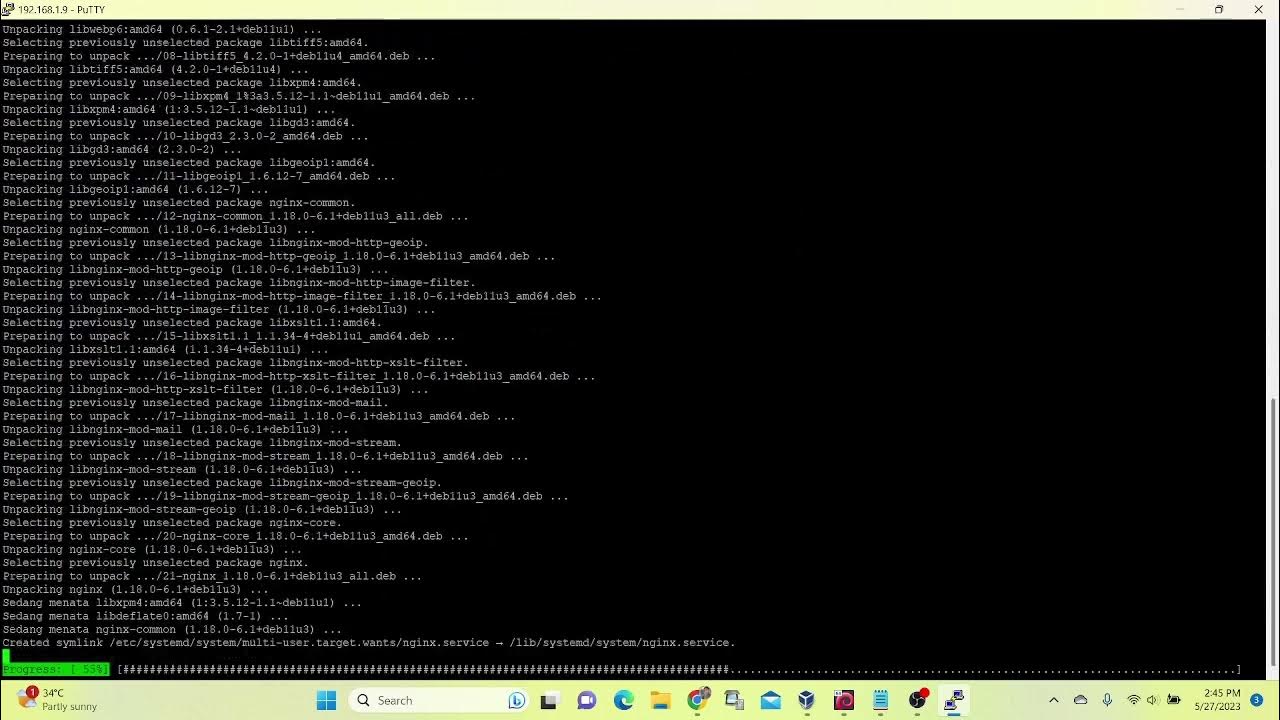 INSTALASI WEB SERVER DENGAN NGINX - YouTube