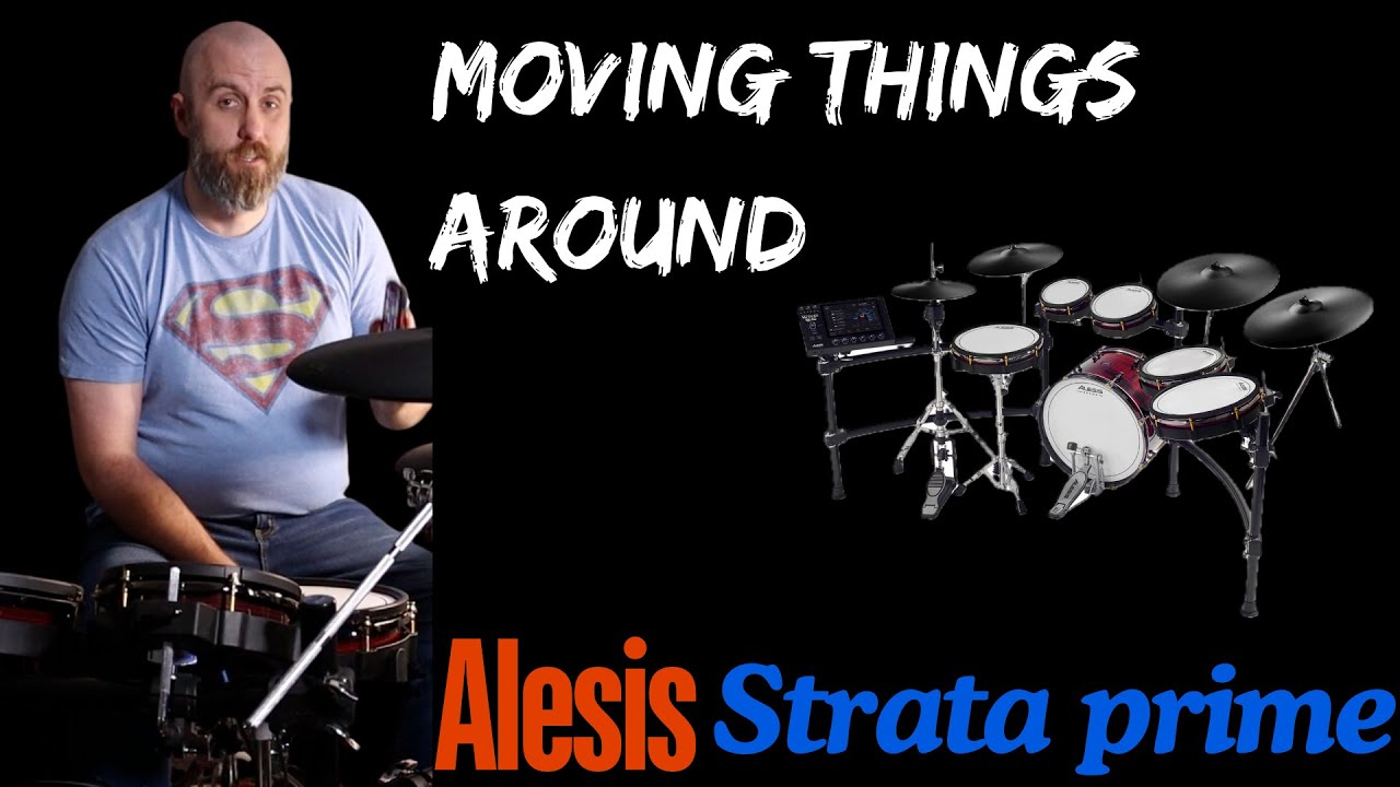 Changing positions of Toms and Cymbals | Alesis Strata Prime - YouTube