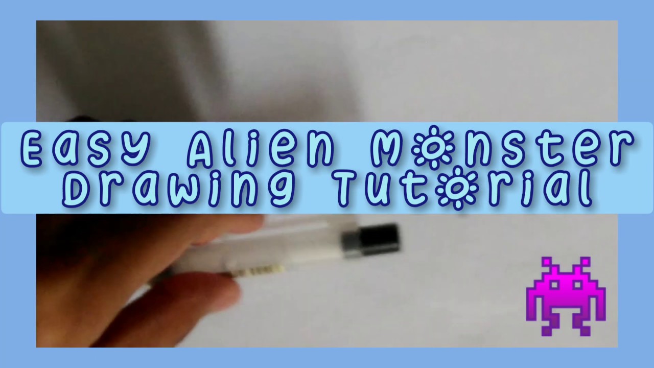 Easy Alien Monster Drawing Tutorial | Kiddie Draw Tutorials 1 - YouTube