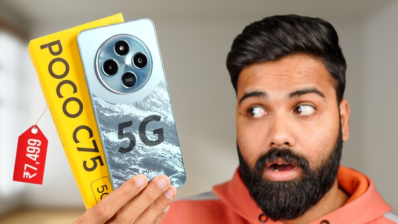 POCO C75 Cheapest 5G Phone at Just ₹7,500 🤯 - YouTube