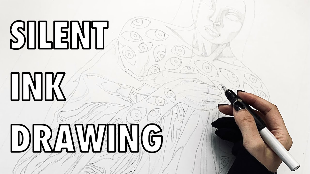 Silent Ink Drawing Session 1 [No Mic/Music] - YouTube