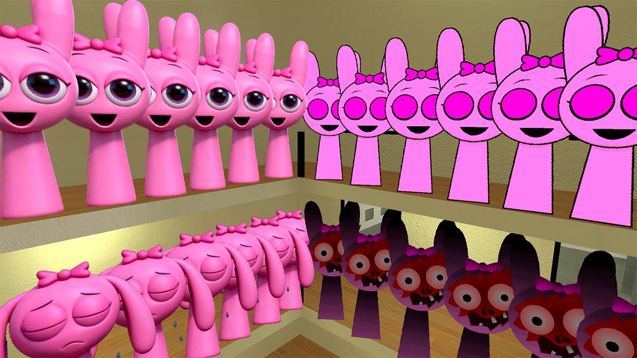 The Full SPRUNKI Family Pinki 4K and the Originals Want to Get Their ...