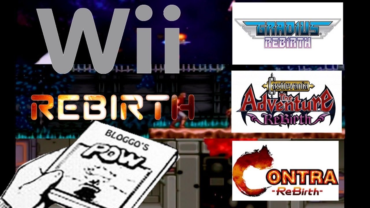 Gradius Castlevania Contra Wii ReBirth POW! - YouTube