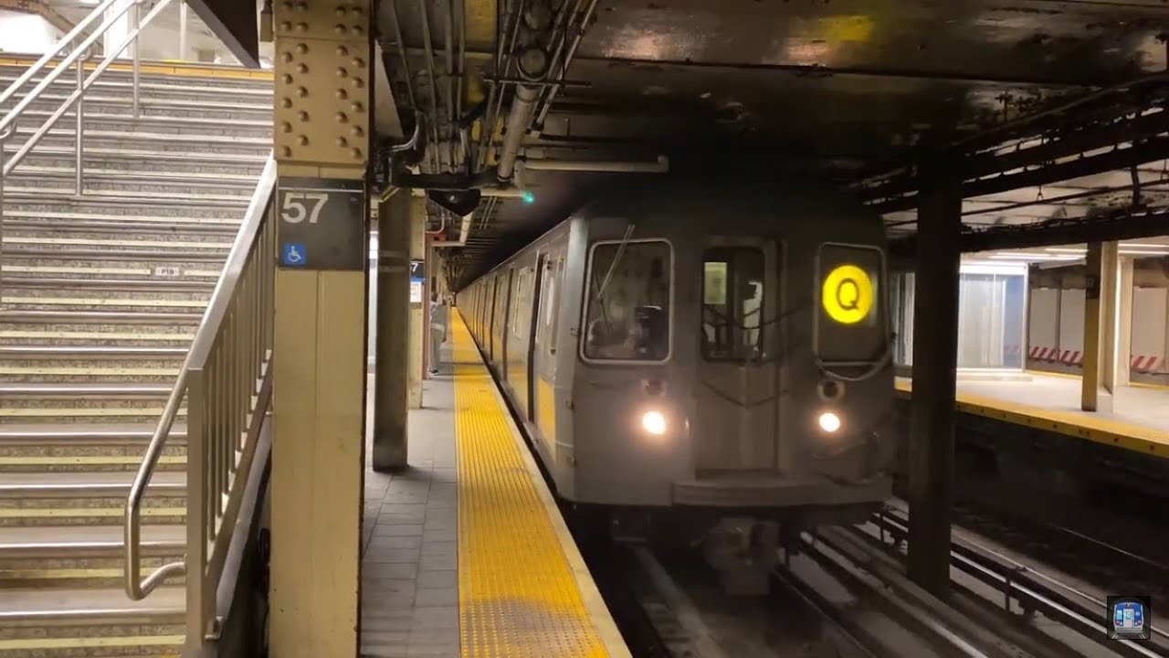 R46/R68A/R160 Q,R Local Trains At 57th Street 7th Avenue - YouTube