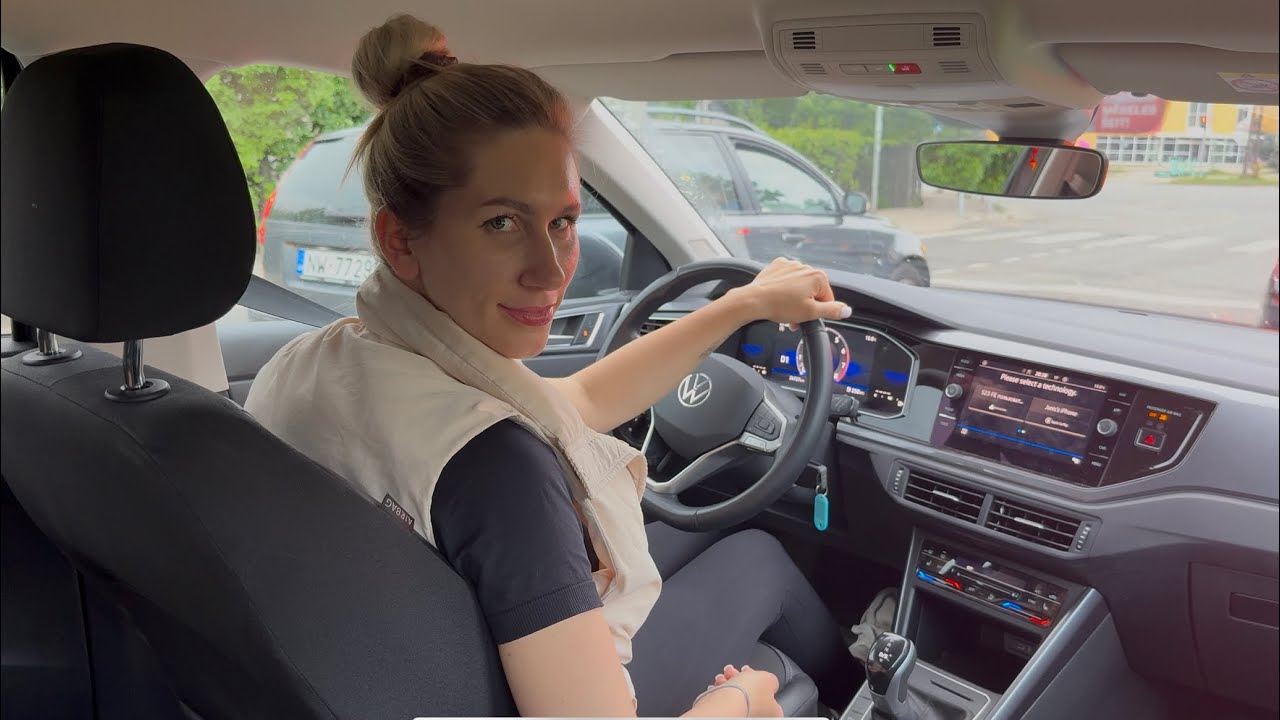 DRIVING ASMR VIDEO ON VW TAIGO🚘Start-stop driving system🤨Let’s Pick up ...