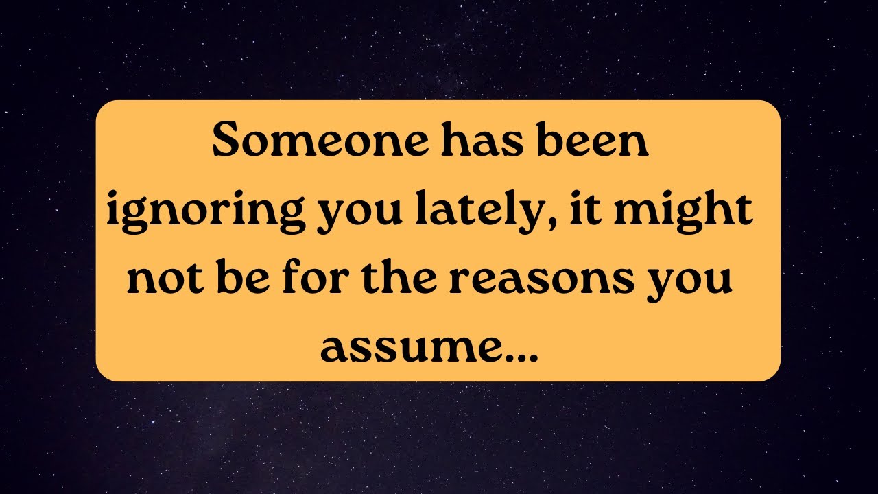 ⚱️Someone has been ignoring you lately, it's not the reasons you assume ...