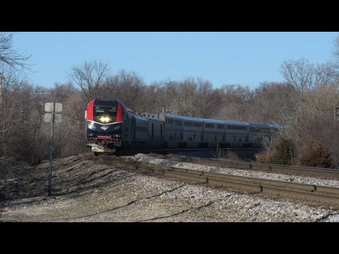 AMTK 318 leads AMTK 8 past Waterford Ave on the Canadian Pacific C&M Subdivision|2/18/24 - YouTube