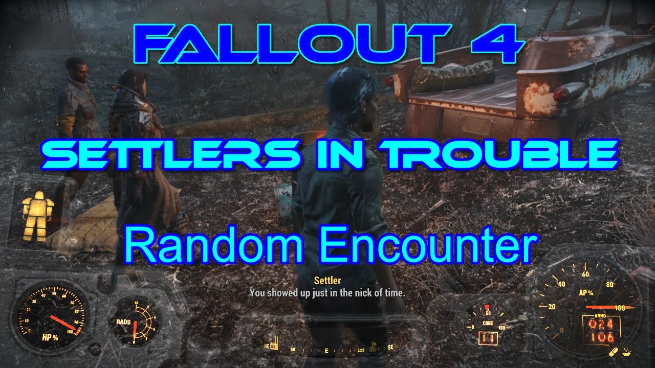 Fallout 4 Settlers in Trouble Random Encounter. Narrated - YouTube