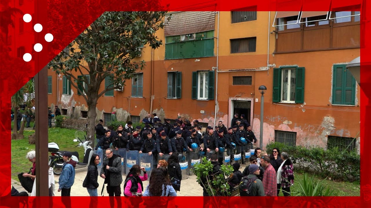 Roma, sgomberi alle case popolari di Quarticciolo - YouTube