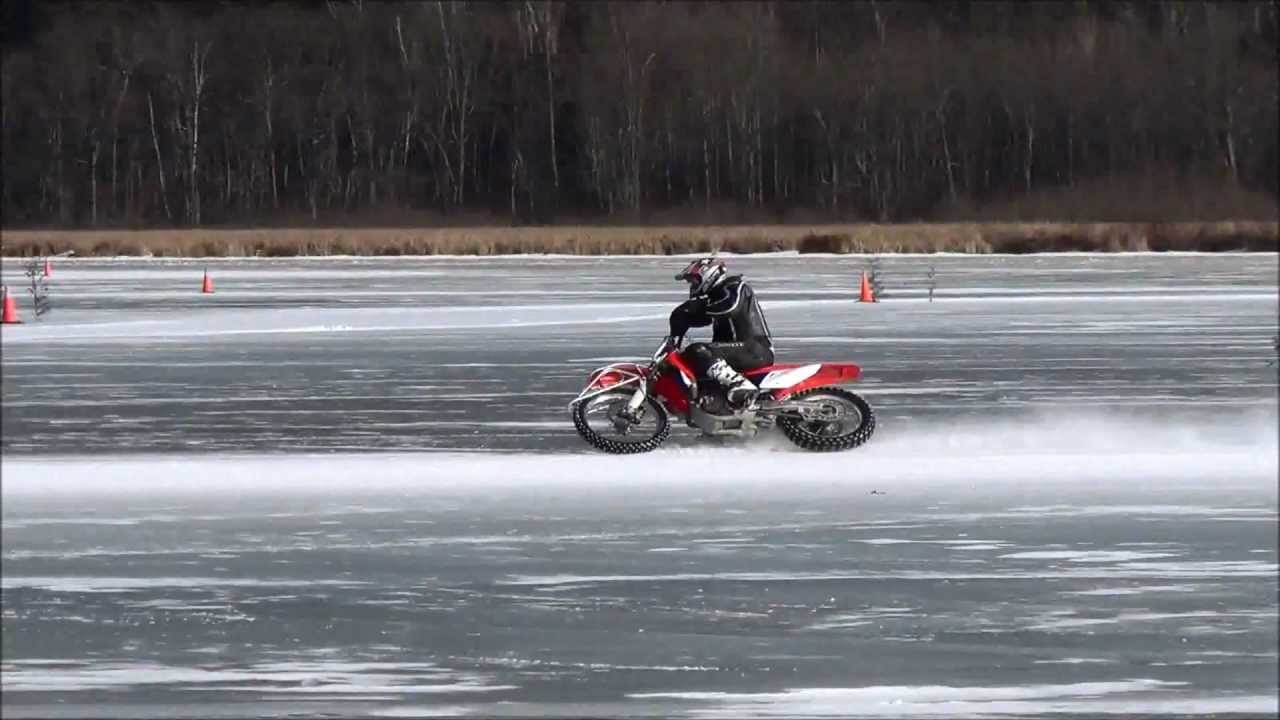 2013 OCMC Ice Racing on Rice Lake, Feb 3rd, Expert Class. - YouTube