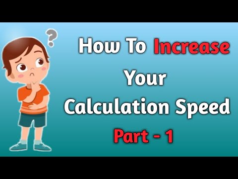 How To Increase Your Calculation Speed - Part 1 || English & Hindi ...