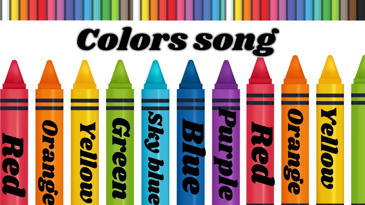 Let's learn the colours names with song and video for kids and baby ...